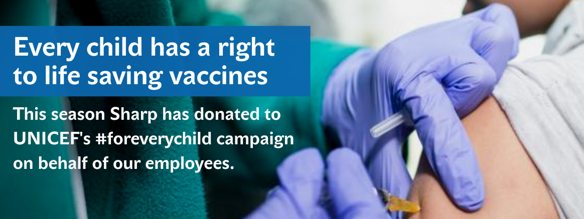 Sharp Supports UNICEF | Sharp Services